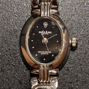La Express | Accessories | Vintage Genuine Diamond Quartz Watch | Poshmark
